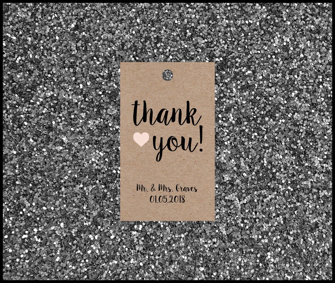 Thank You Tags Pack of 10 Personalized Tags Hanging Tags - Etsy