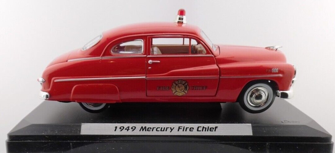 1949 Red Mercury Fire Chief Diecast Car 1/24 Redbox New - Etsy