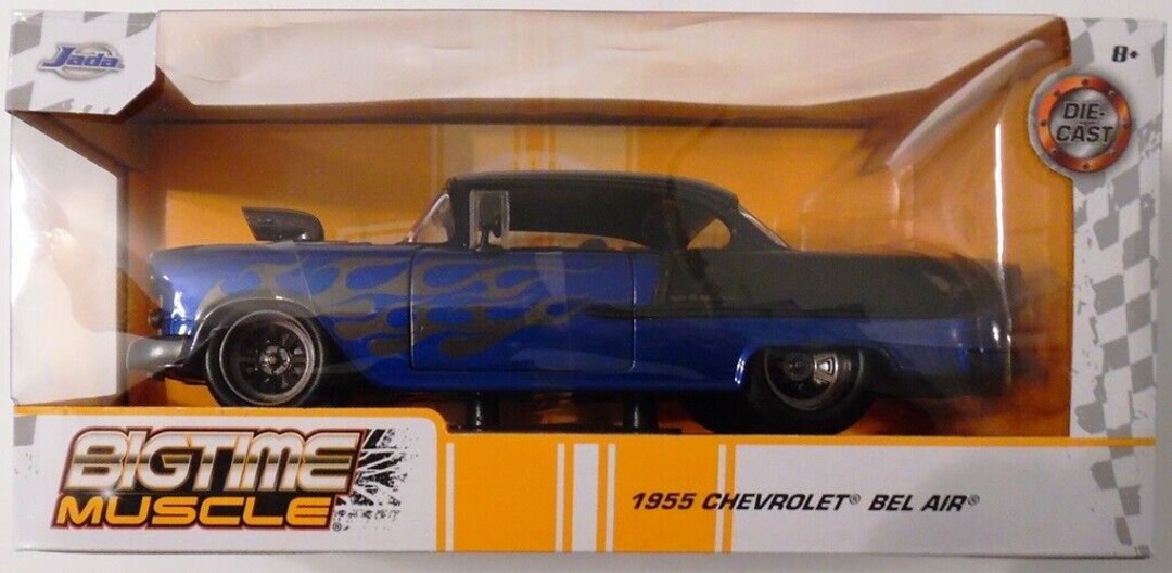 1955 Chevrolet Bel Air Diecast Car Big Time Muscle 1/24 New - Etsy