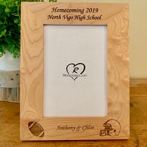 Football Personalized Picture Frame, Any Text - Etsy
