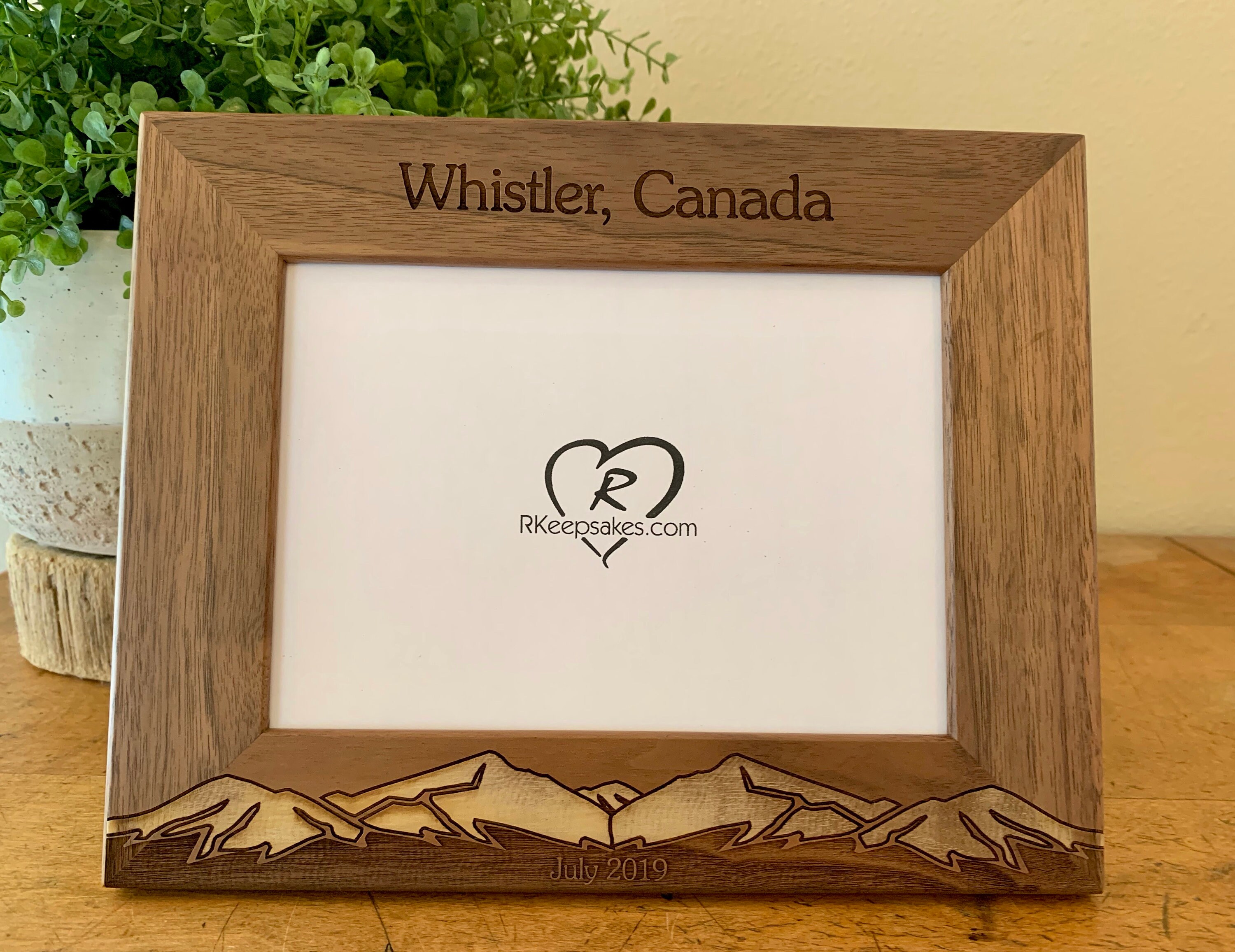 Mountains Personalized Engraved Picture Frame Any Text - Etsy