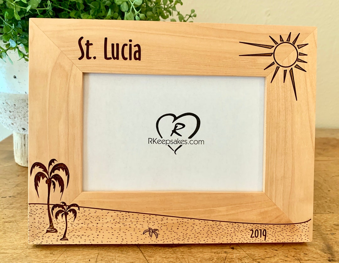 Personalized Beach Picture Frame, Any Text, Photo Frame - Etsy