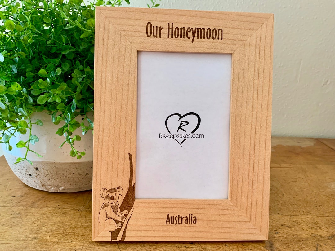 Australia Koala Picture Frame, Any Text - Etsy