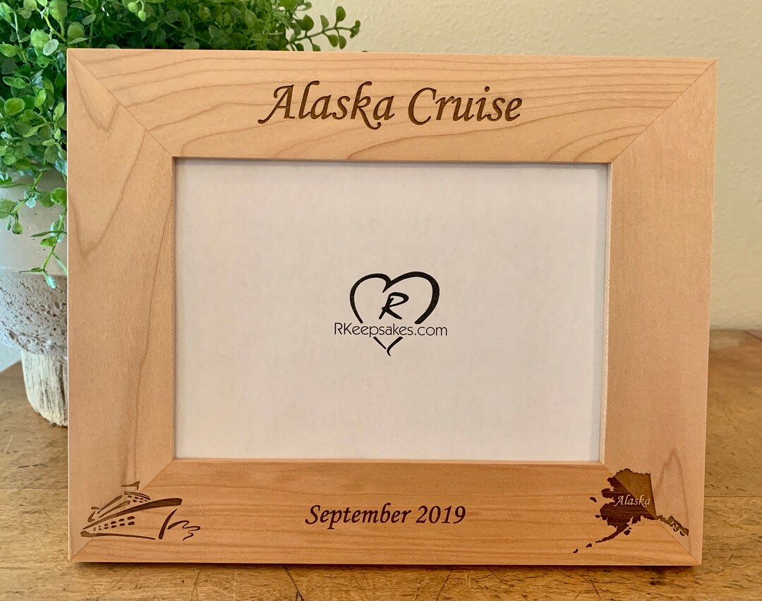 Alaska Cruise Picture Frame, Custom Text - Etsy