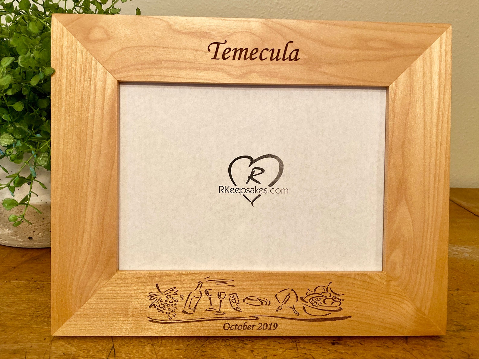 Personalized Winery Picture Frame, Custom Text - Etsy