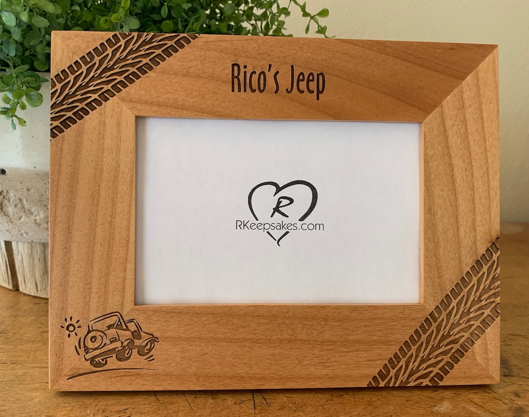 Personalized Jeep Picture Frame, Any Text - Etsy