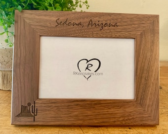 Arizona Laser Engraved Wood Picture Frame - Etsy
