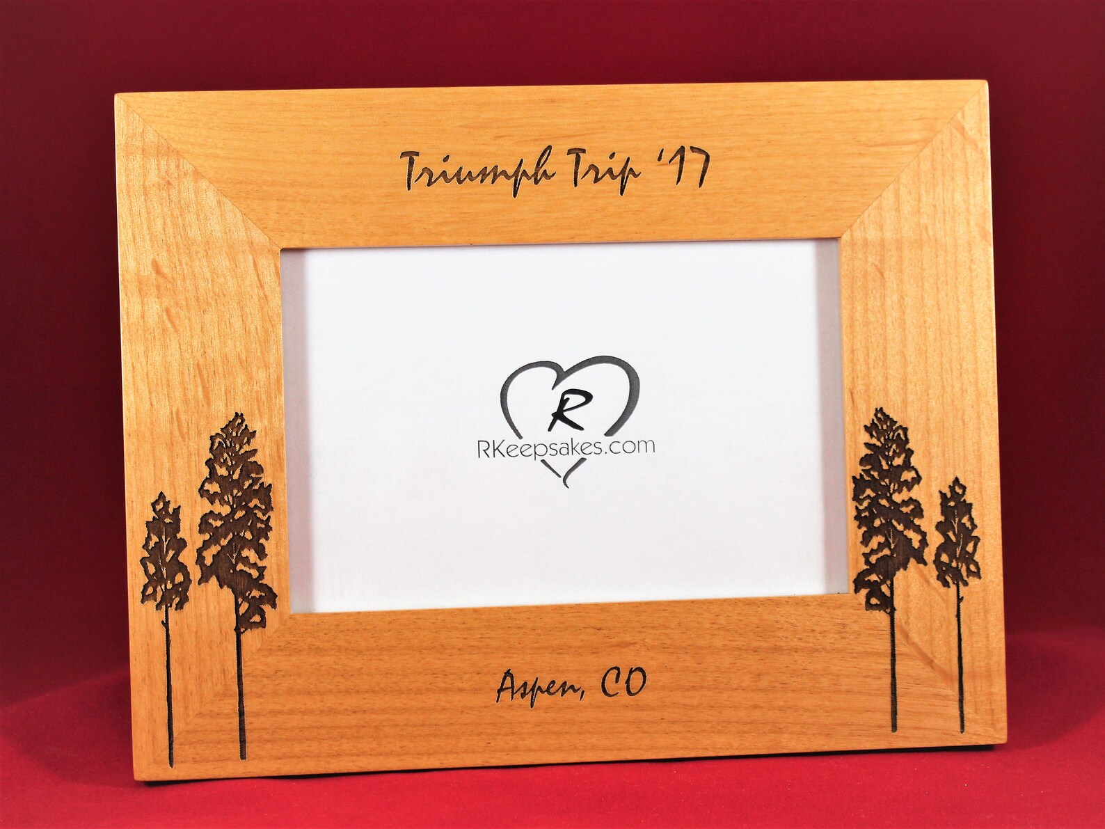 Aspen Trees Personalized Engraved Picture Frame Any Text | Etsy