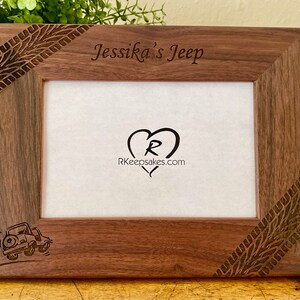 Personalized Jeep Picture Frame, Any Text - Etsy