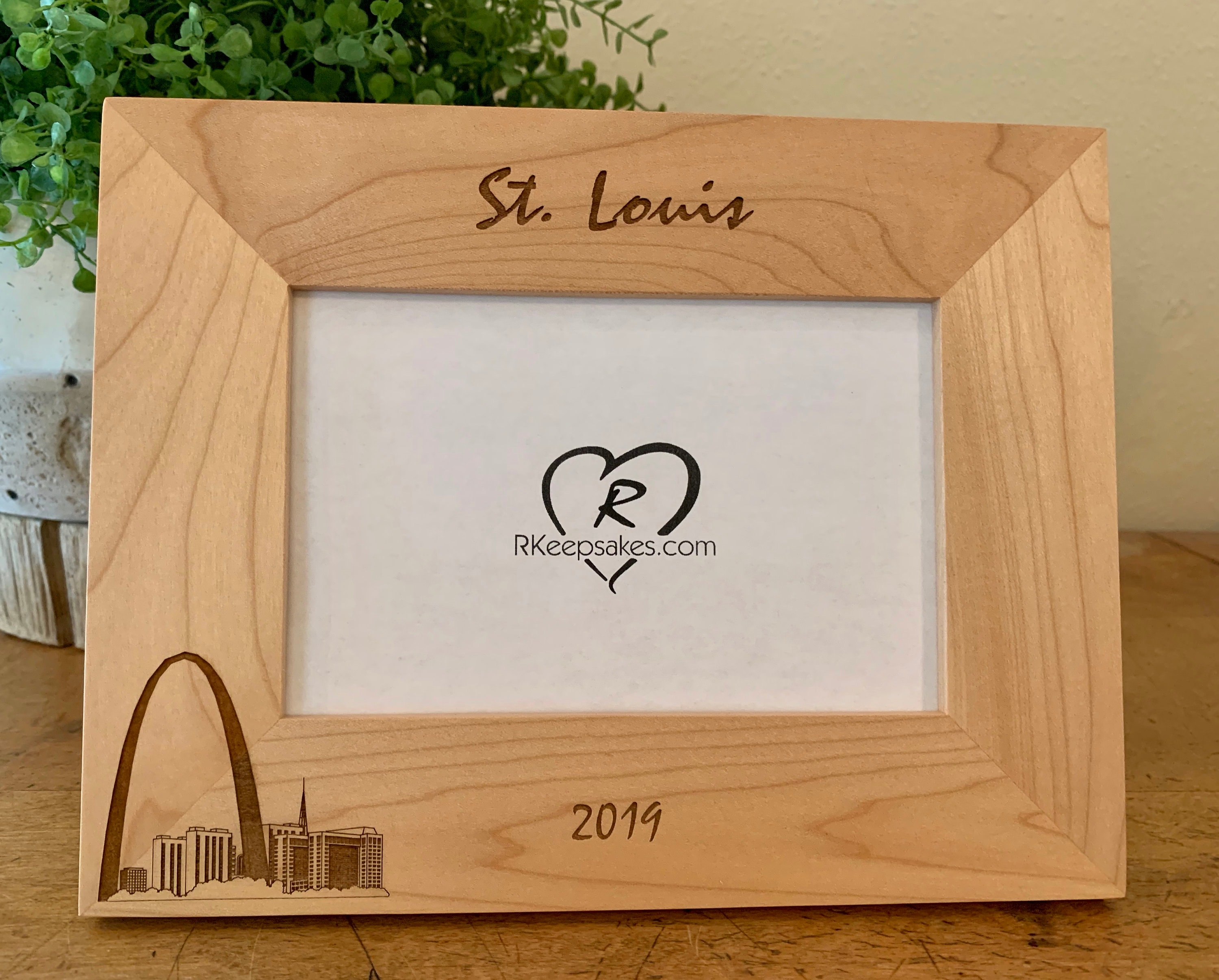 St. Louis Arch Custom Picture Frame Any Text Vacation | Etsy