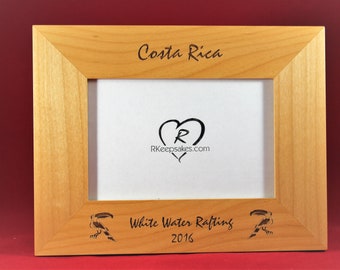 Costa Rica Laser Engraved Wood Picture Frame - Etsy