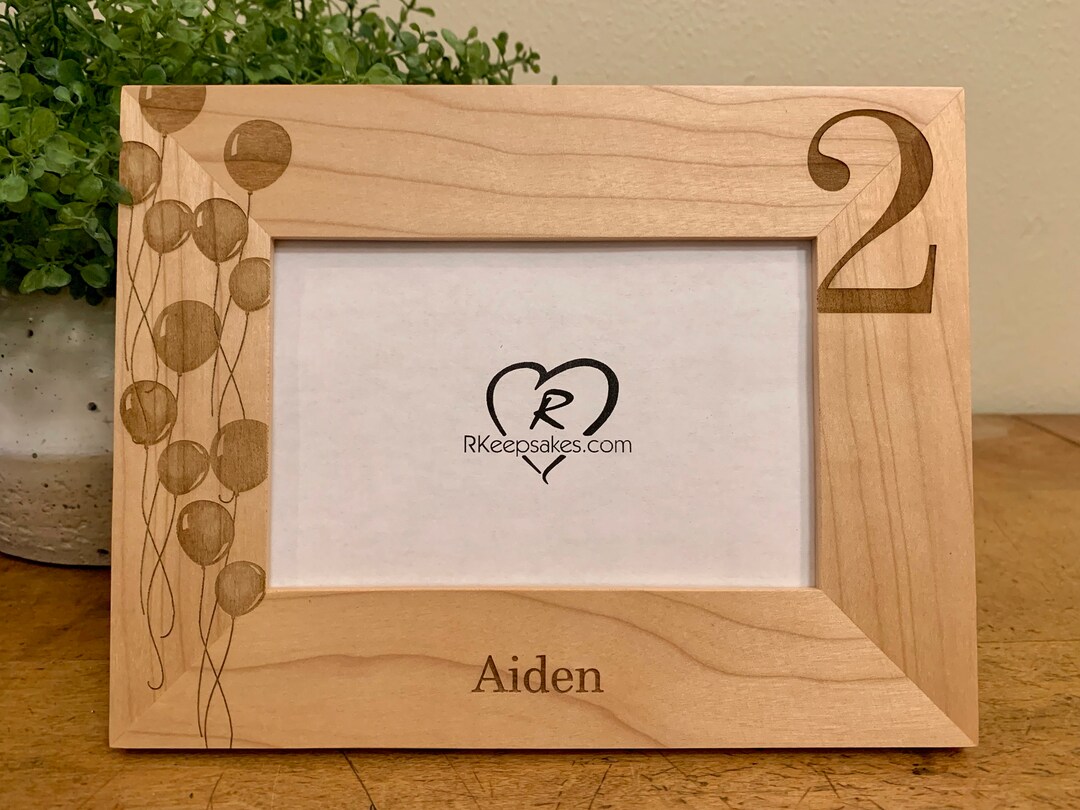 2nd Birthday Personalized Picture Frame - Etsy