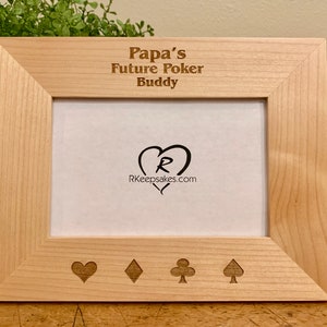 Personalized Poker Frame, Any Text, Card Club - Etsy