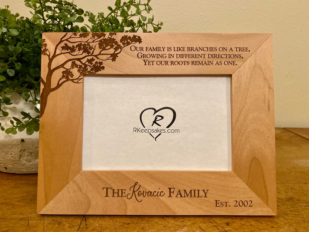 Personalized Family Tree Picture Frame - Etsy