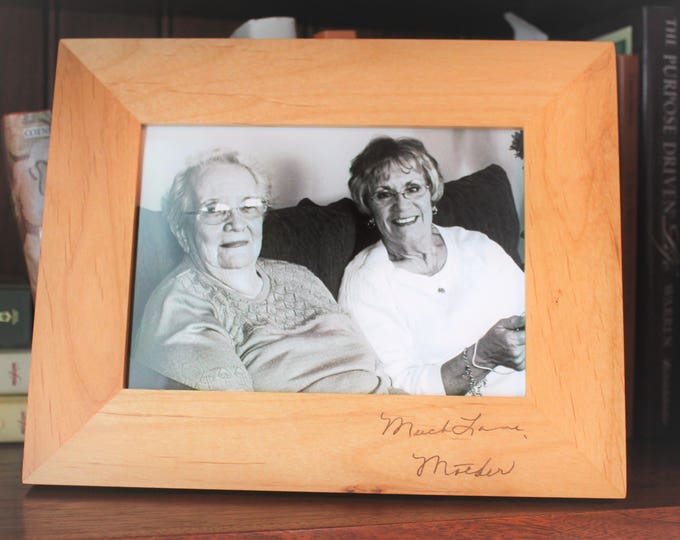 Handwriting Custom Engraved Picture Frame - Etsy
