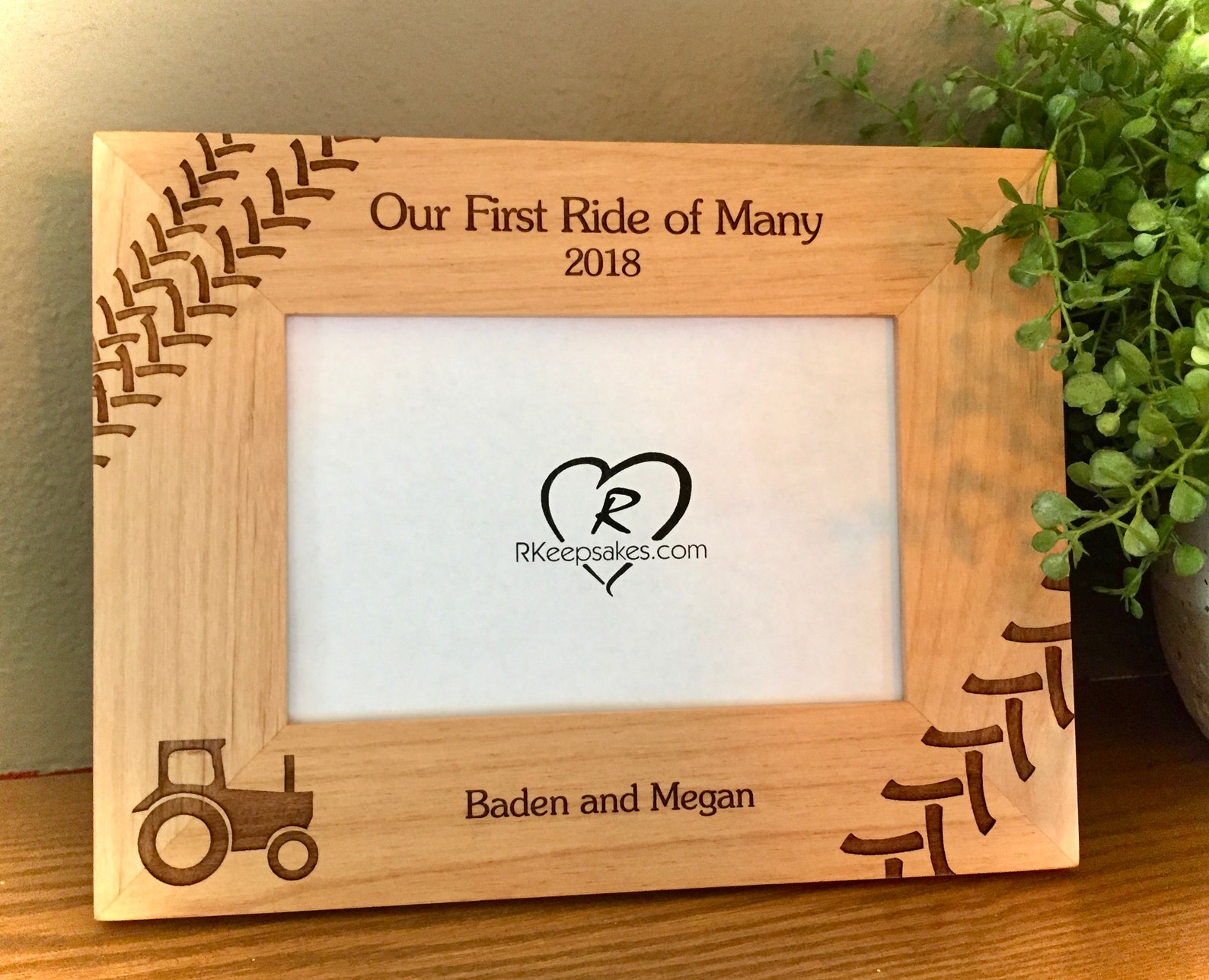 Tractor Personalized Picture Frame Gift for Grandpa Tractor - Etsy