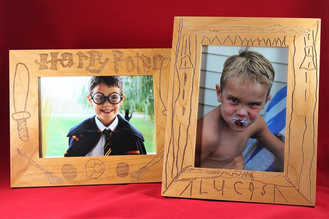 Your Child's Artwork Engraved Picture Frame, Keepsake Art, Mother's Day ...