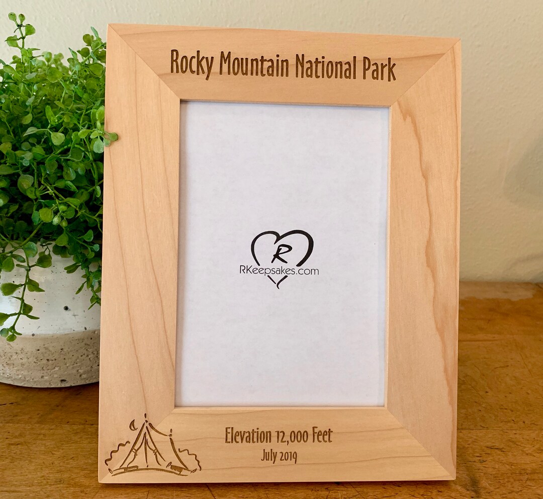 Personalized Camping Picture Frame With Any Text - Etsy