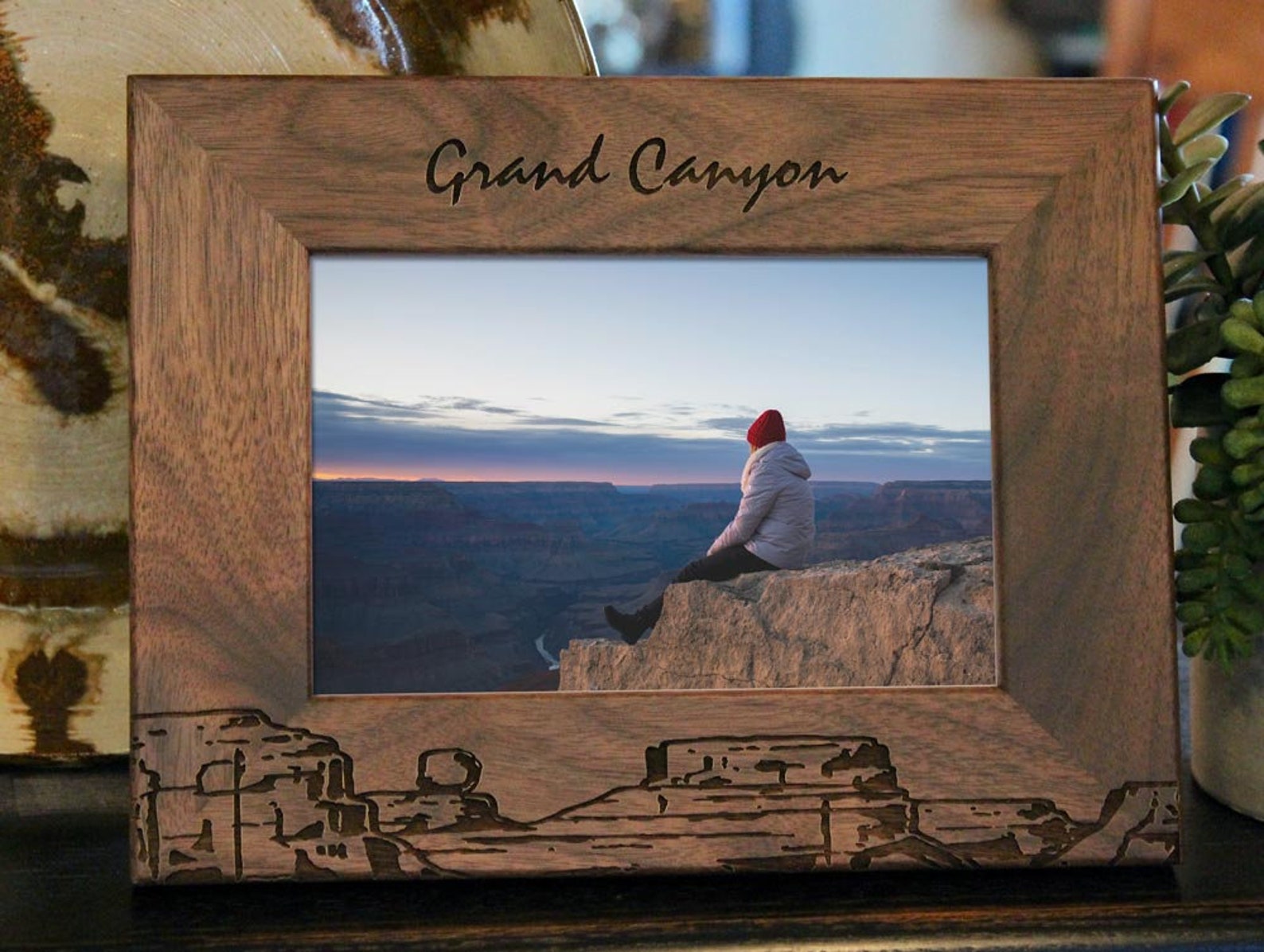 Grand Canyon Engraved Picture Frame, Any Text, Photo Frame, Vacation ...