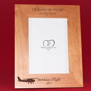 Airplane, Aviator Picture Frame, Custom Text - Etsy