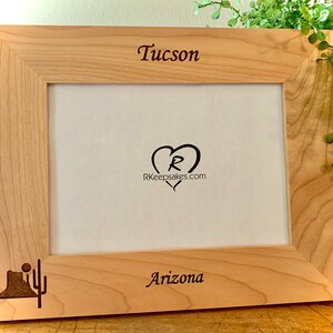 Desert Picture Frame, Arizona, Any Text, Personalized - Etsy
