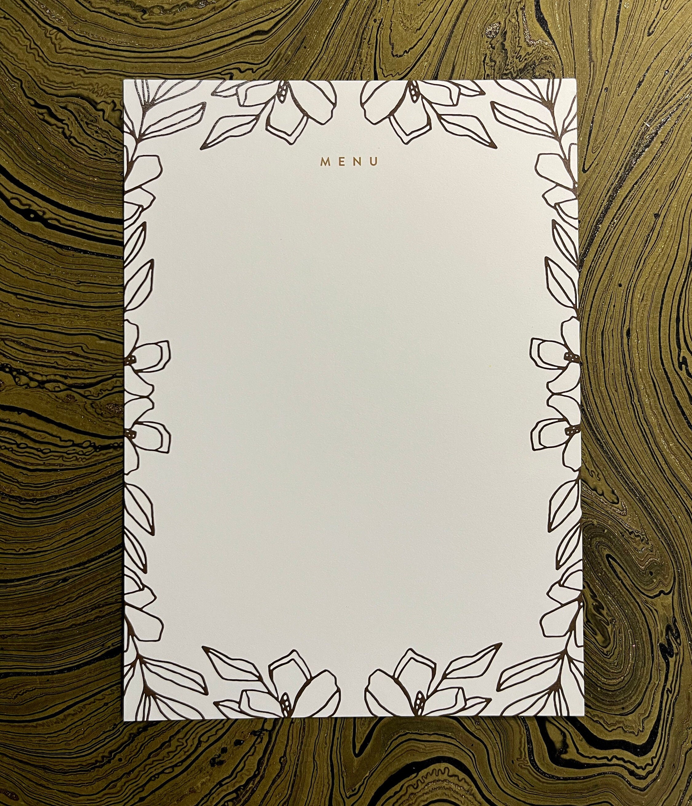 Menus for Dinner Parties Write on Dinner Menus 10 Menus per - Etsy