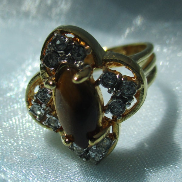 Brown Stone Ring - Etsy