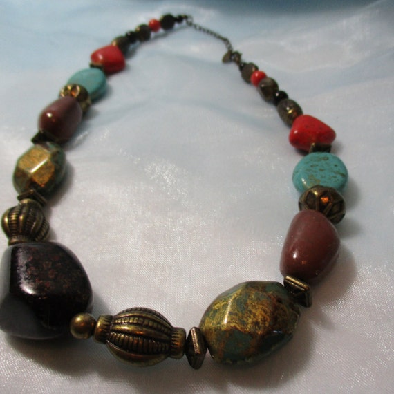 Vintage Esmor Assorted Faux Stones and Metal Gold Tone Beads | Etsy