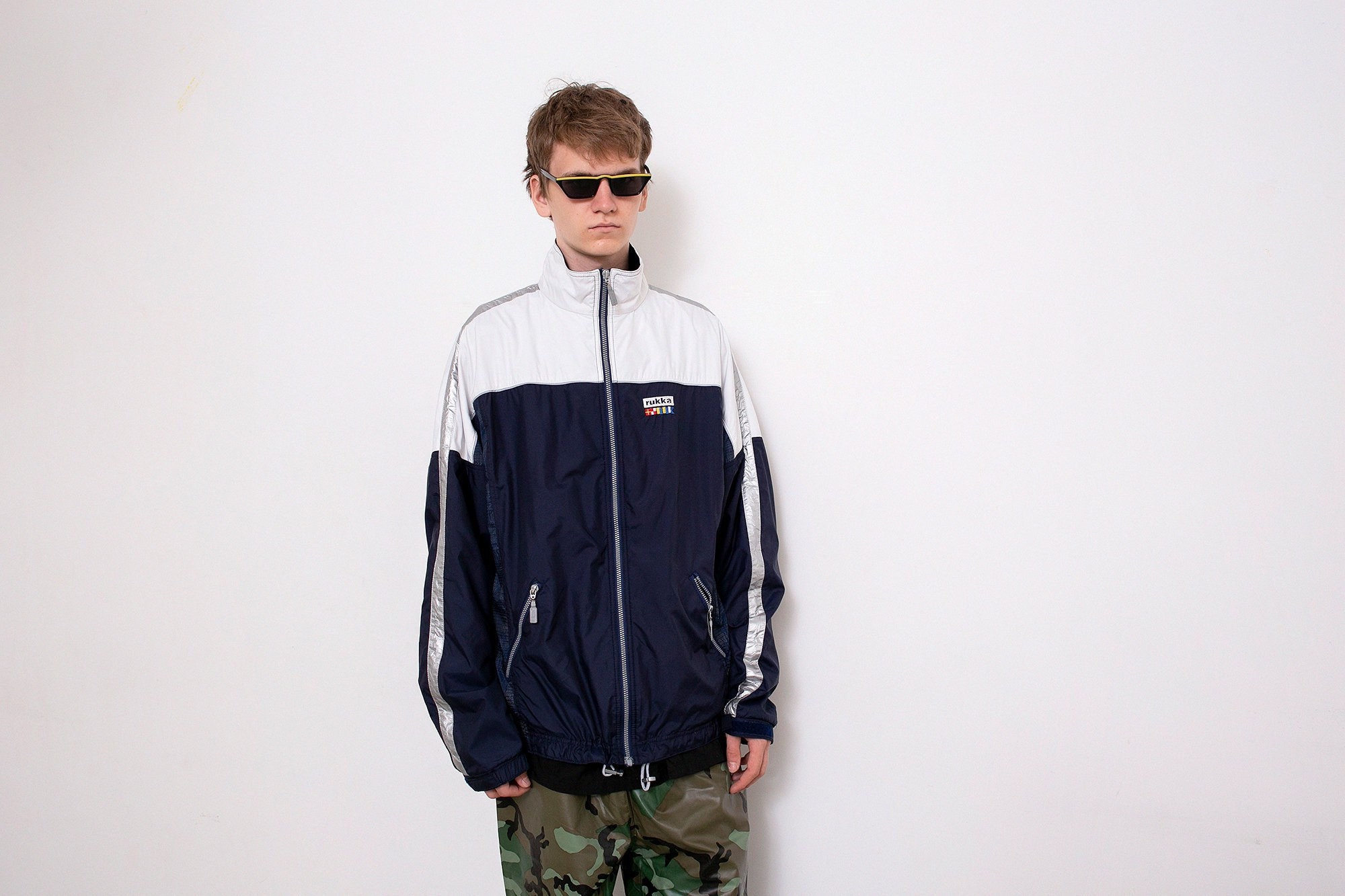 Vintage Rukka Track Jacket Abstract Geometric Colorblock Blue | Etsy