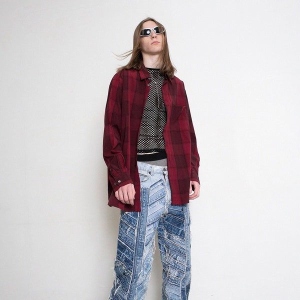 90s Plaid Shirt - Etsy