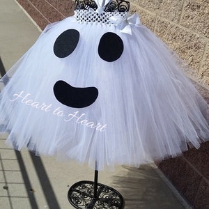 Ghost Tutu Dress, Halloween Costume, Ghost Costume, White Tutu Dress ...