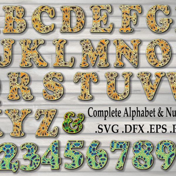 Multi Layer Font for Cricut - Etsy