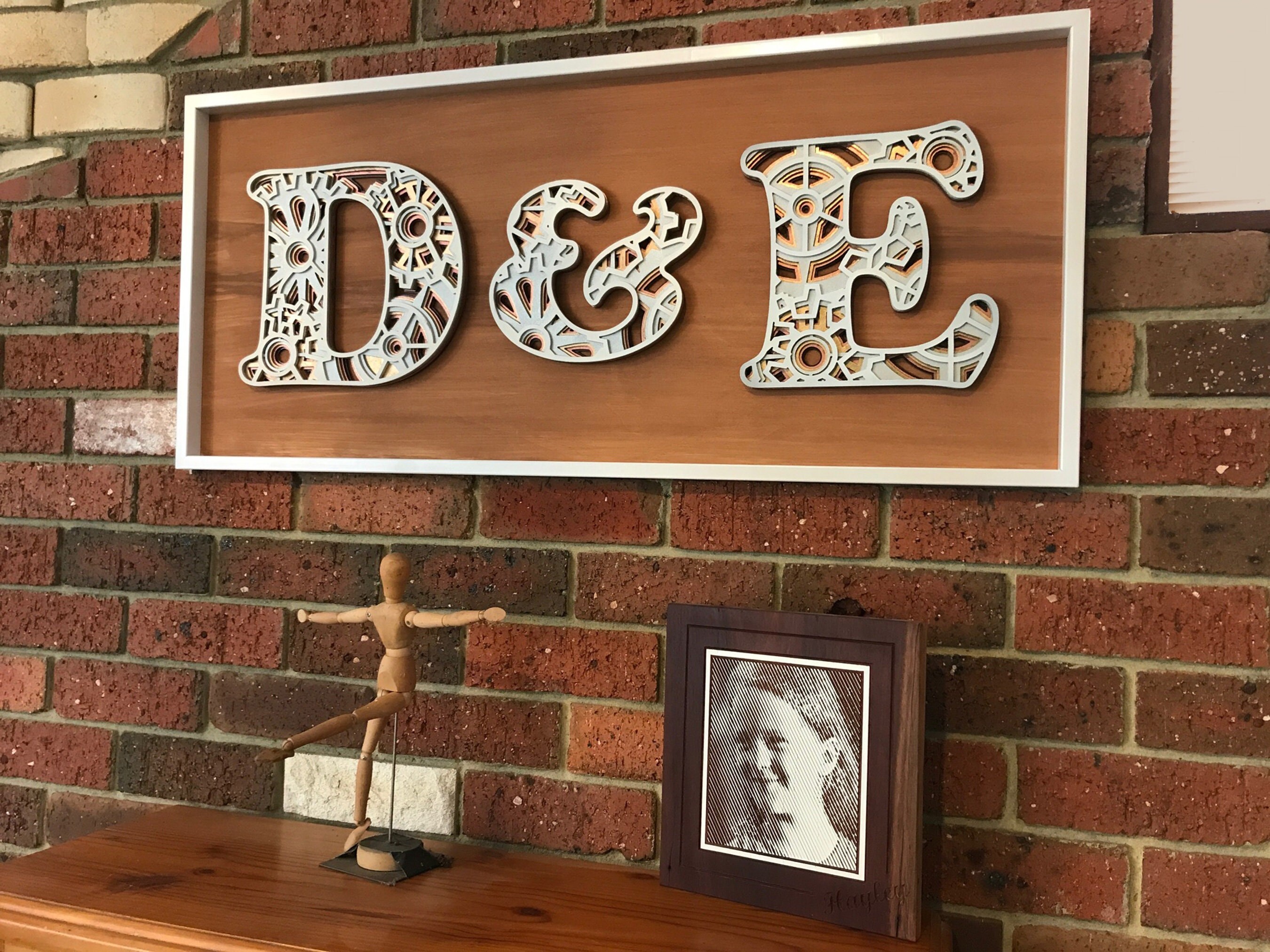 A - Z Alphabet & Numbers "clockwork" 3D Layered Mandala for CNC Laser ...