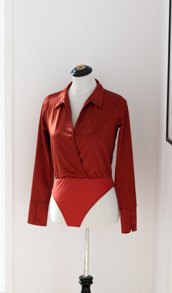 vintage orange leotard - Gem