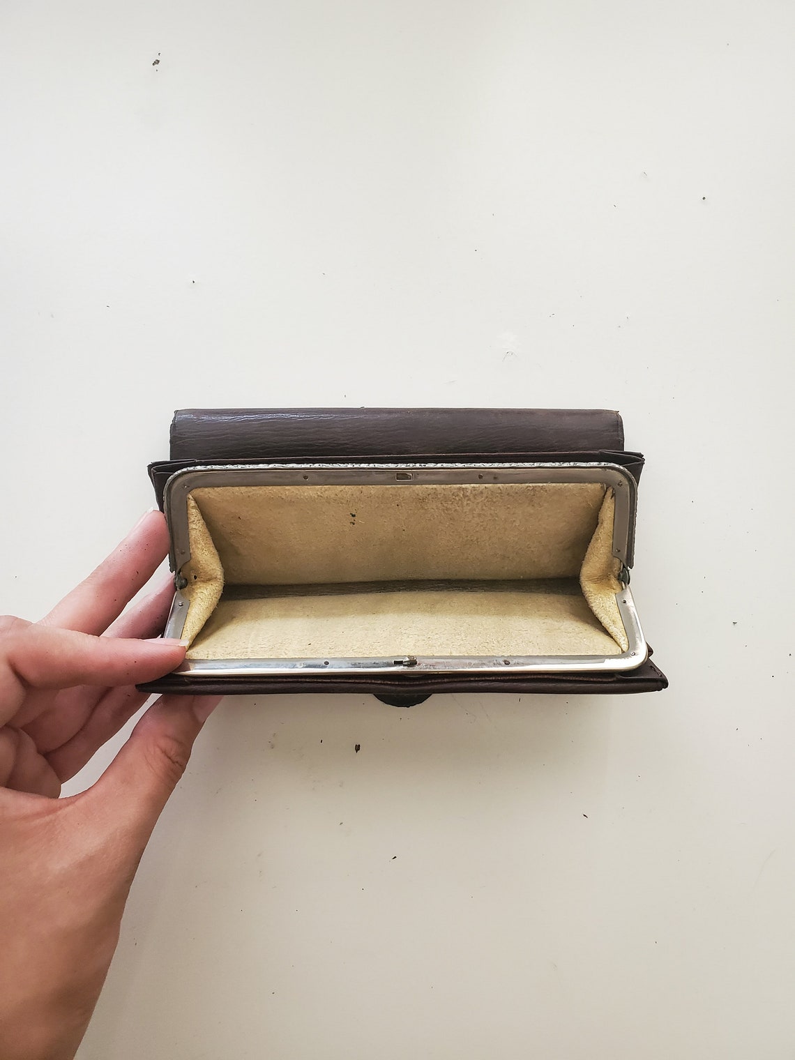 Antique Victorian 1890s 1900s Brown Leather Wallet / Billfold - Etsy