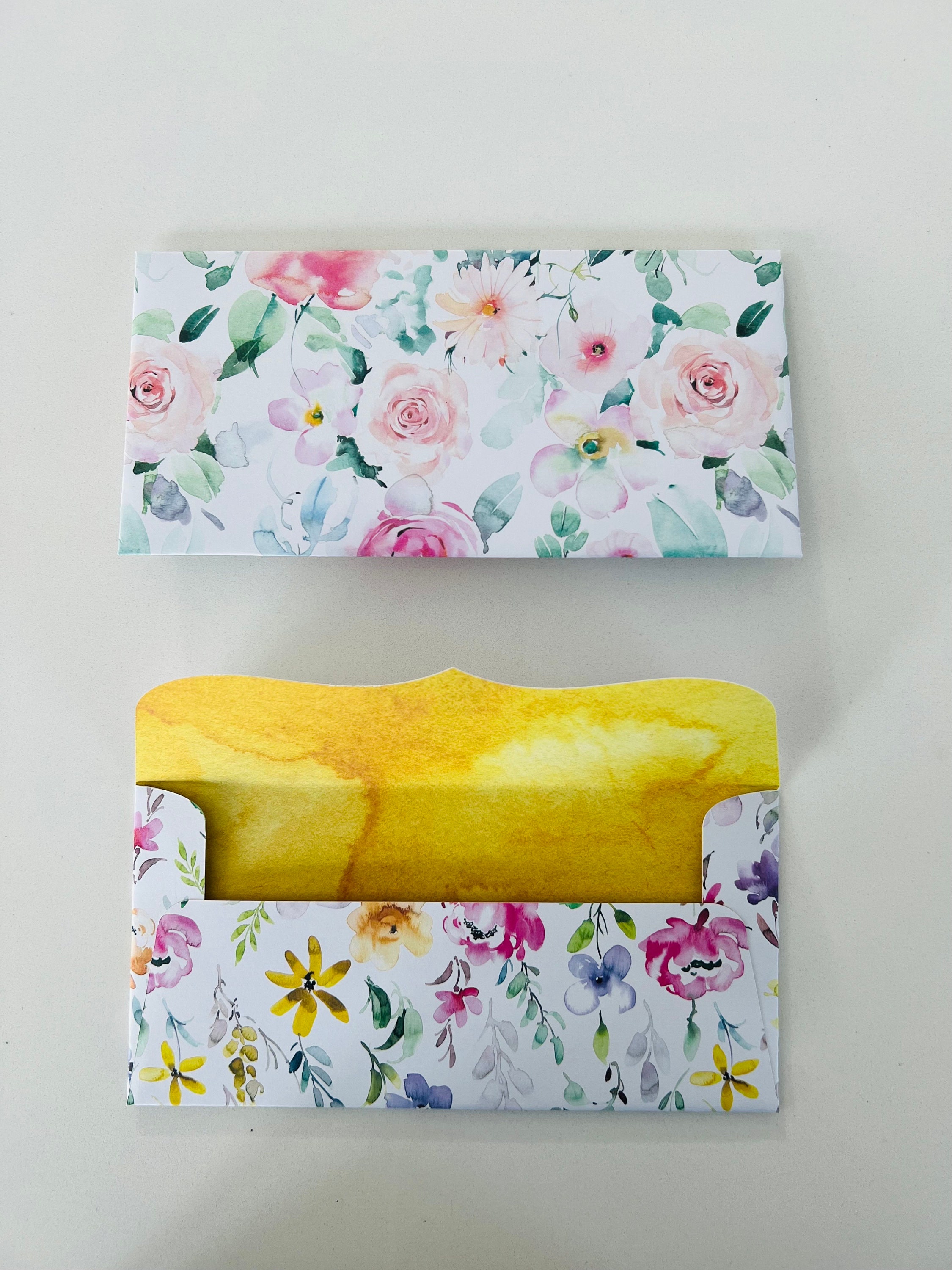 Floral Money Envelopes: Handmade Cash Gift Holders, Set of 10 - Etsy