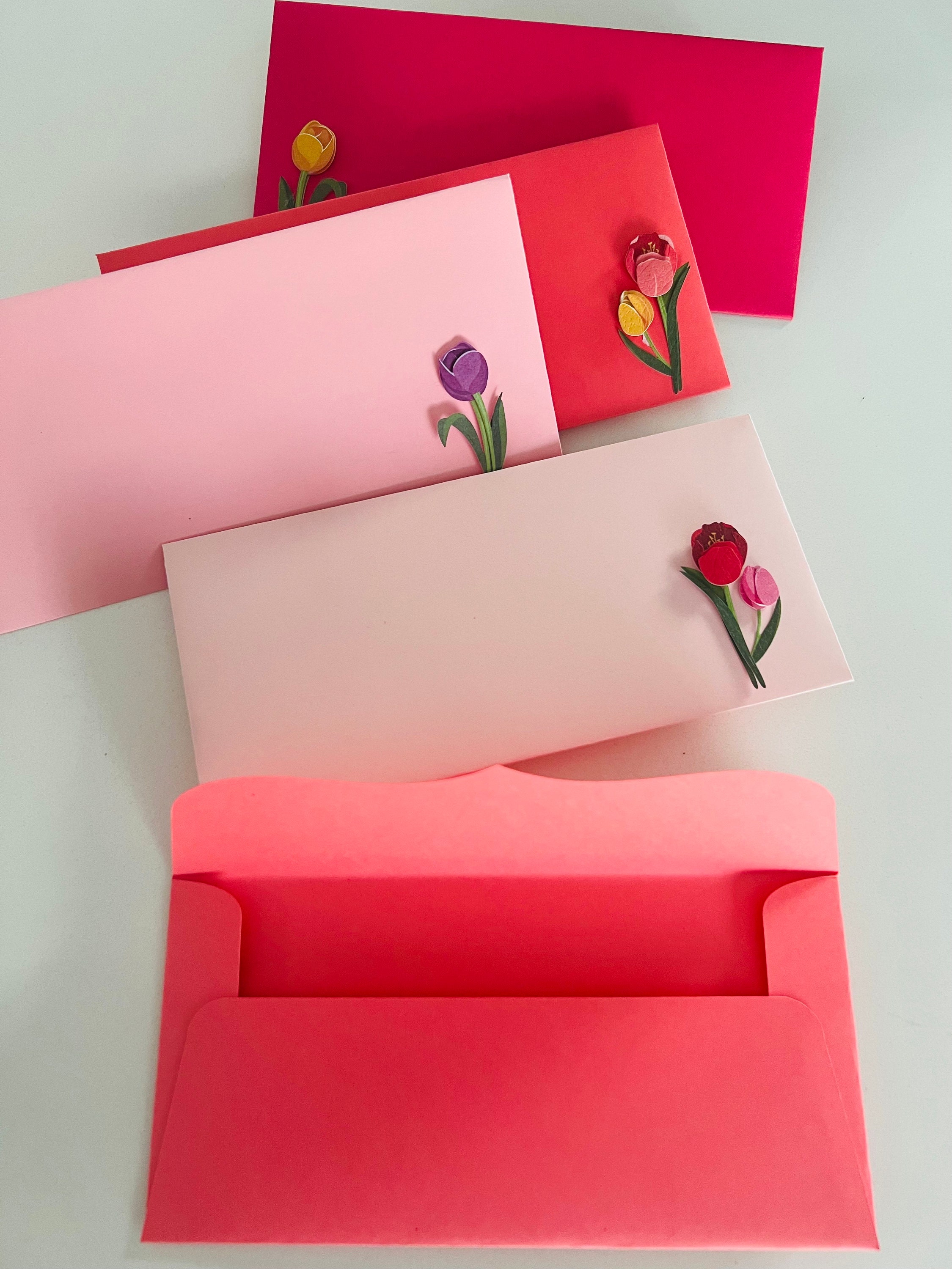 Floral Money Envelopes: Handmade 3D Flower Embellished Cash Holders in ...