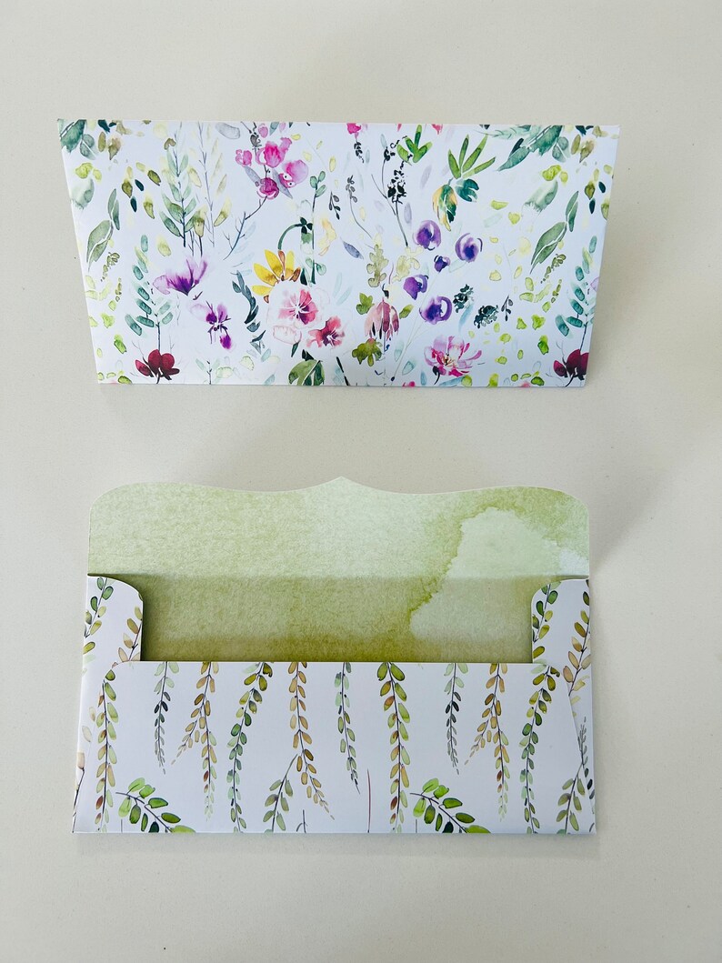 Floral Money Envelopes: Handmade Cash Gift Holders, Set of 10 - Etsy