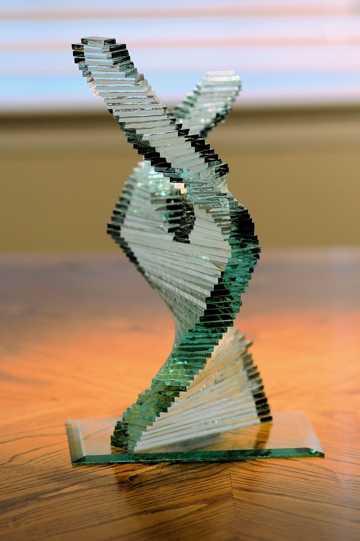 MOTION is a Abstrct Stacked Glass Sculpture - Etsy