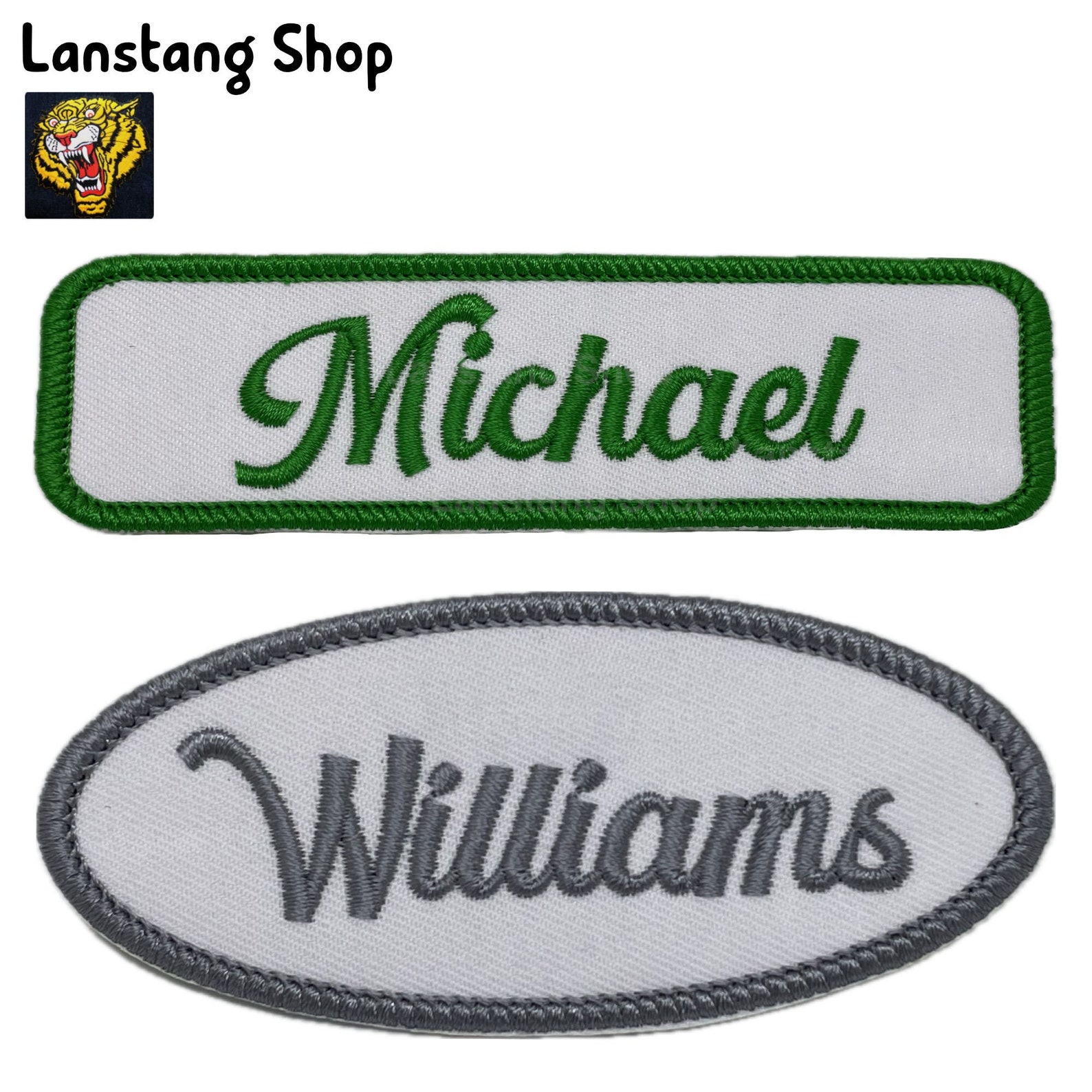 Custom Embroidered Name Patch: Vintage Style Mechanic Tag - Etsy