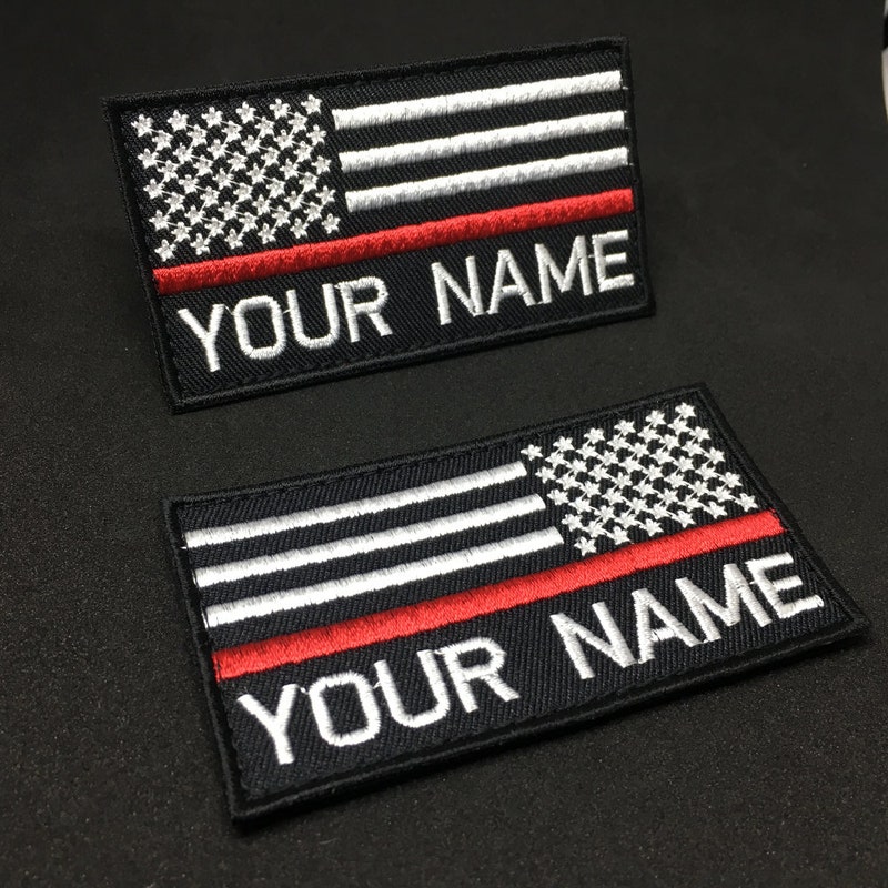 Firefighter Velcro Name - Etsy