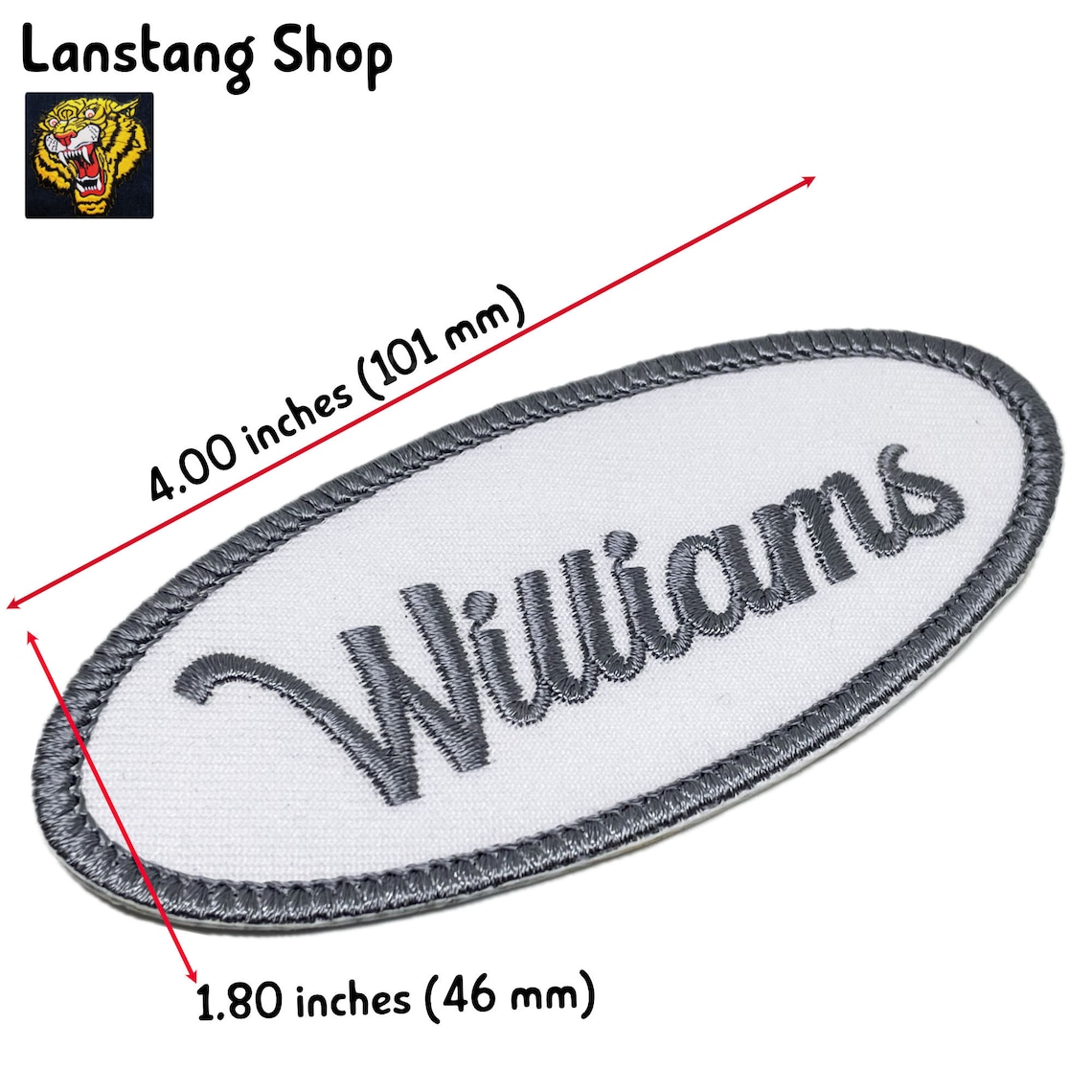 Custom Embroidered Name Patch: Vintage Style Mechanic Tag - Etsy