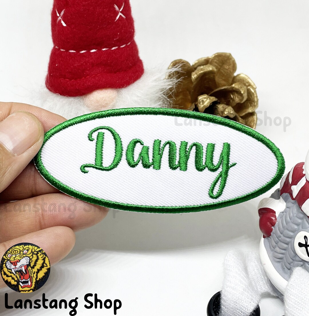 Embroidered Name Patch,custom Name Patch,retro Name Tag ,garage Name ...