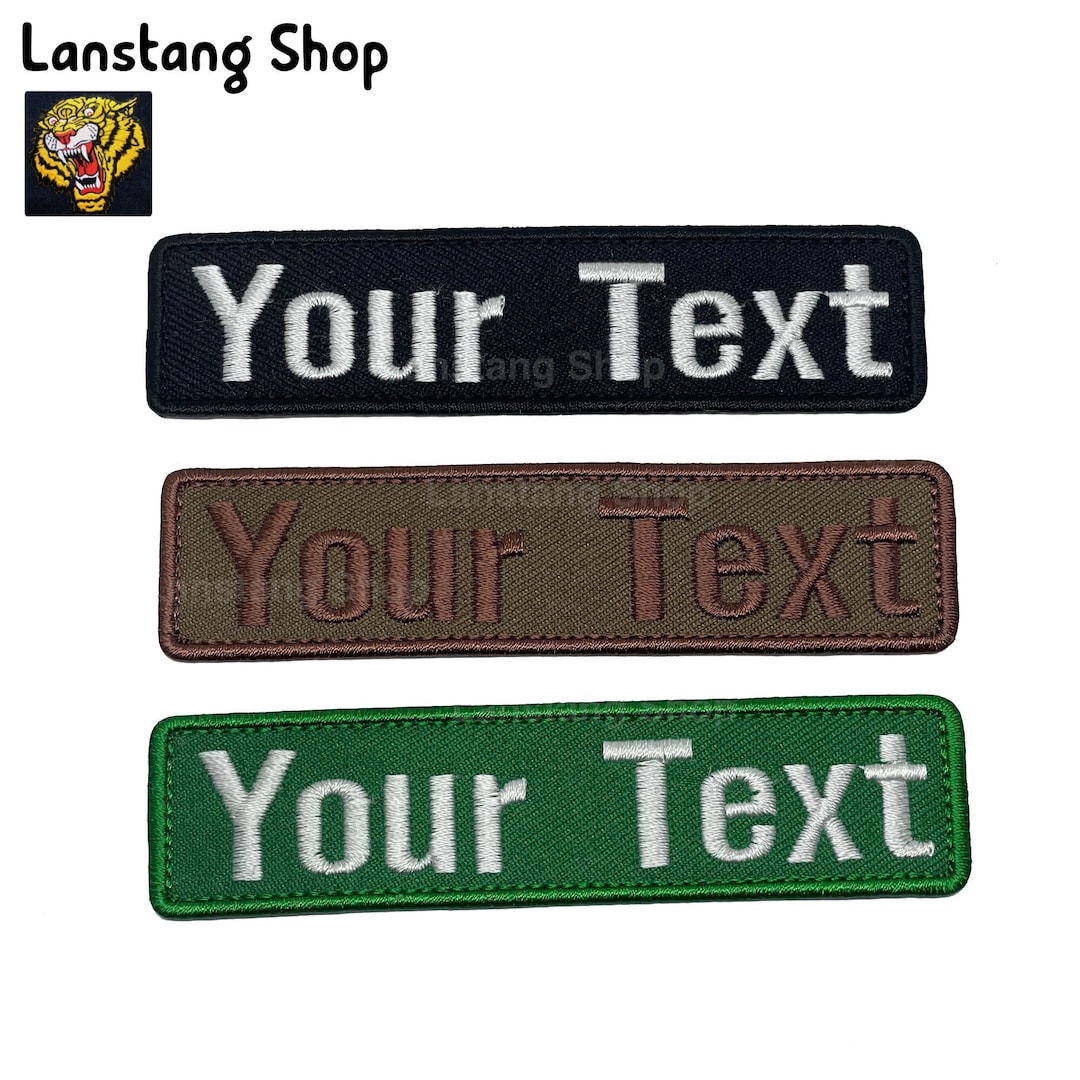 Personalized Embroidered Name Patch Garage Name Tag Iron on Uniform Name Patch - Etsy