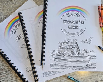 Noah's Ark: A Bible Story Coloring Book - Etsy
