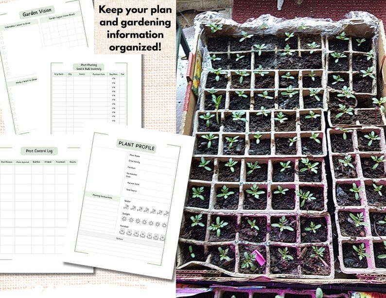 Printable Garden Planner & Journal | Vegetable Garden Planner ...