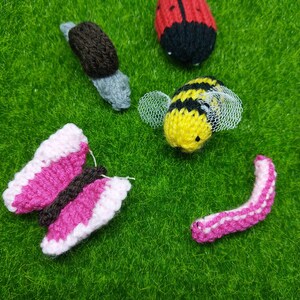 Hand Knit Set of 5 Insects/bugs Wildlife Gift Present Birthday ...
