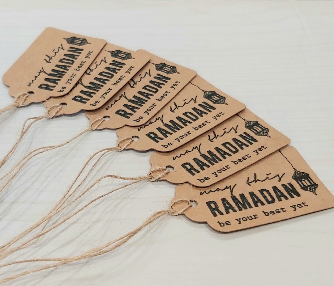 Ramadan Gift Tags Ramadhan Gift Tags Set of 6 Tags Kraft - Etsy