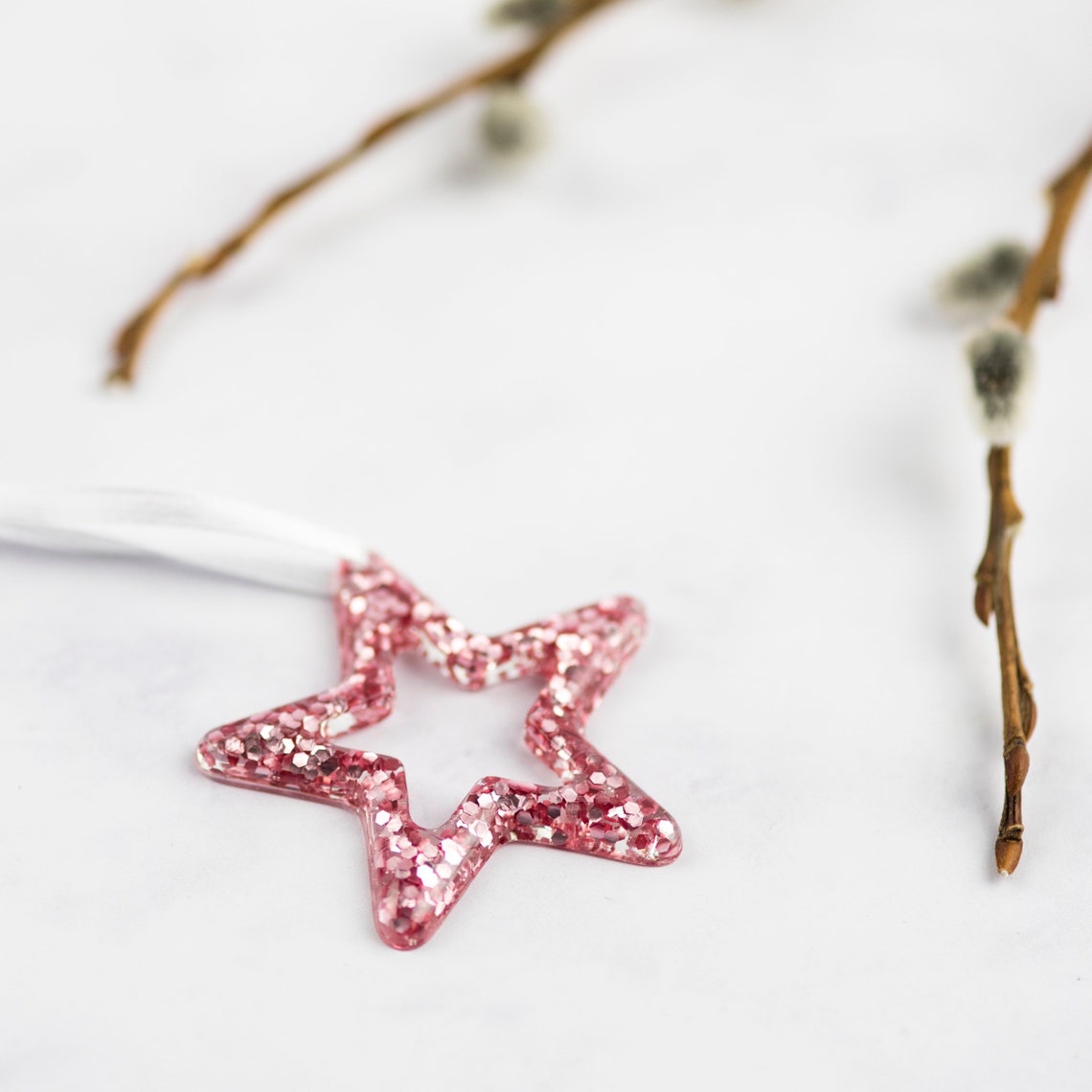 Pink Star Christmas Decoration Christmas Decorations Star - Etsy