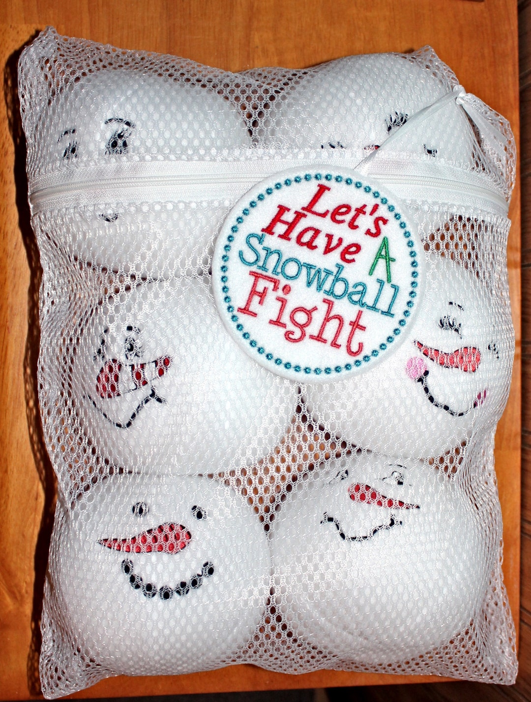 Fleece Indoor Snowball Fight Set Number 1- One Set of 6 Snowballs With ...